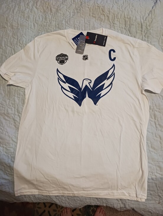 Fanatics | Shirts | Fanatics Mens White Nhl Stadium Series Captain Tee ...
